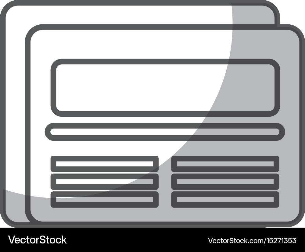 News paper isolated icon Royalty Free Vector Image