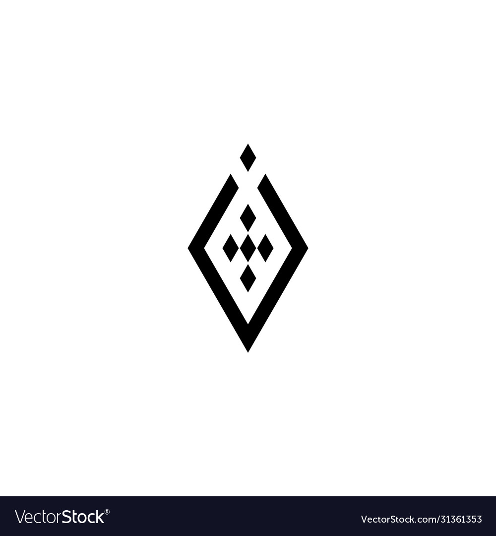 Rhombus abstract logo design template Royalty Free Vector