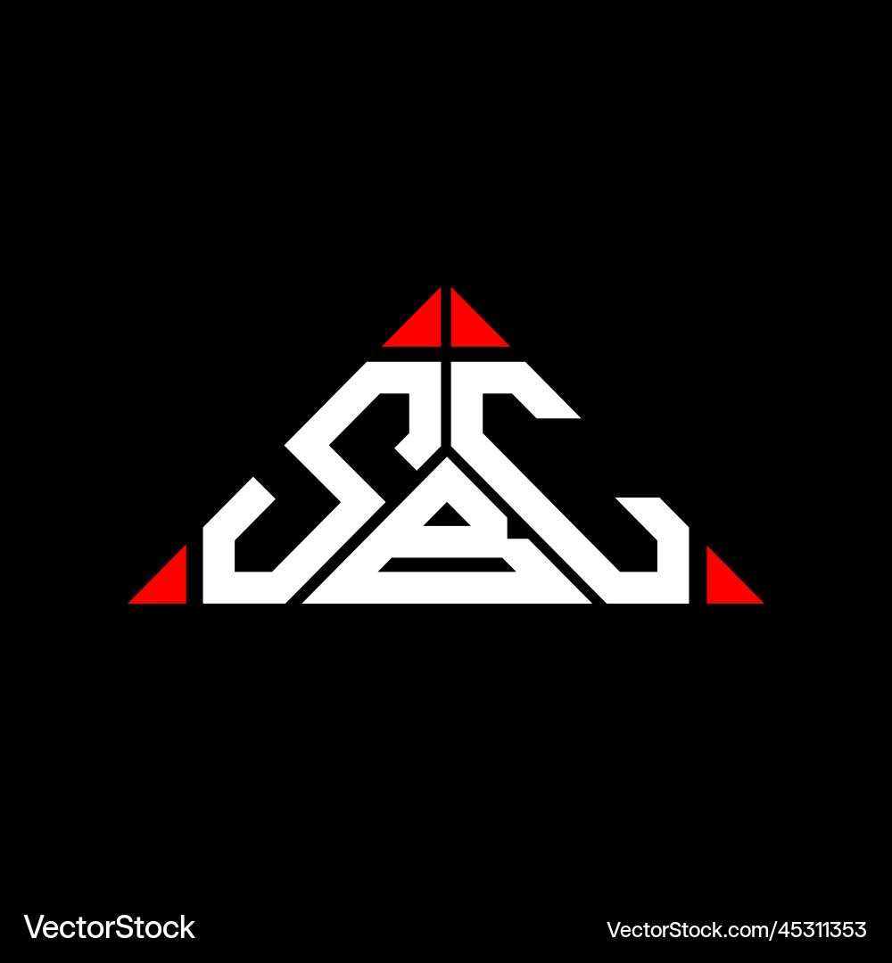 Sbc letter logo creative design with graphic sbc Vector Image