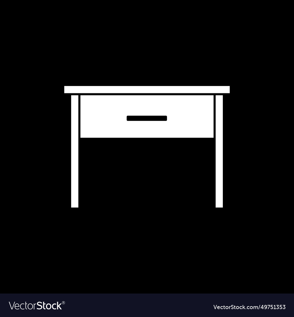 Table work icon logo image Royalty Free Vector Image