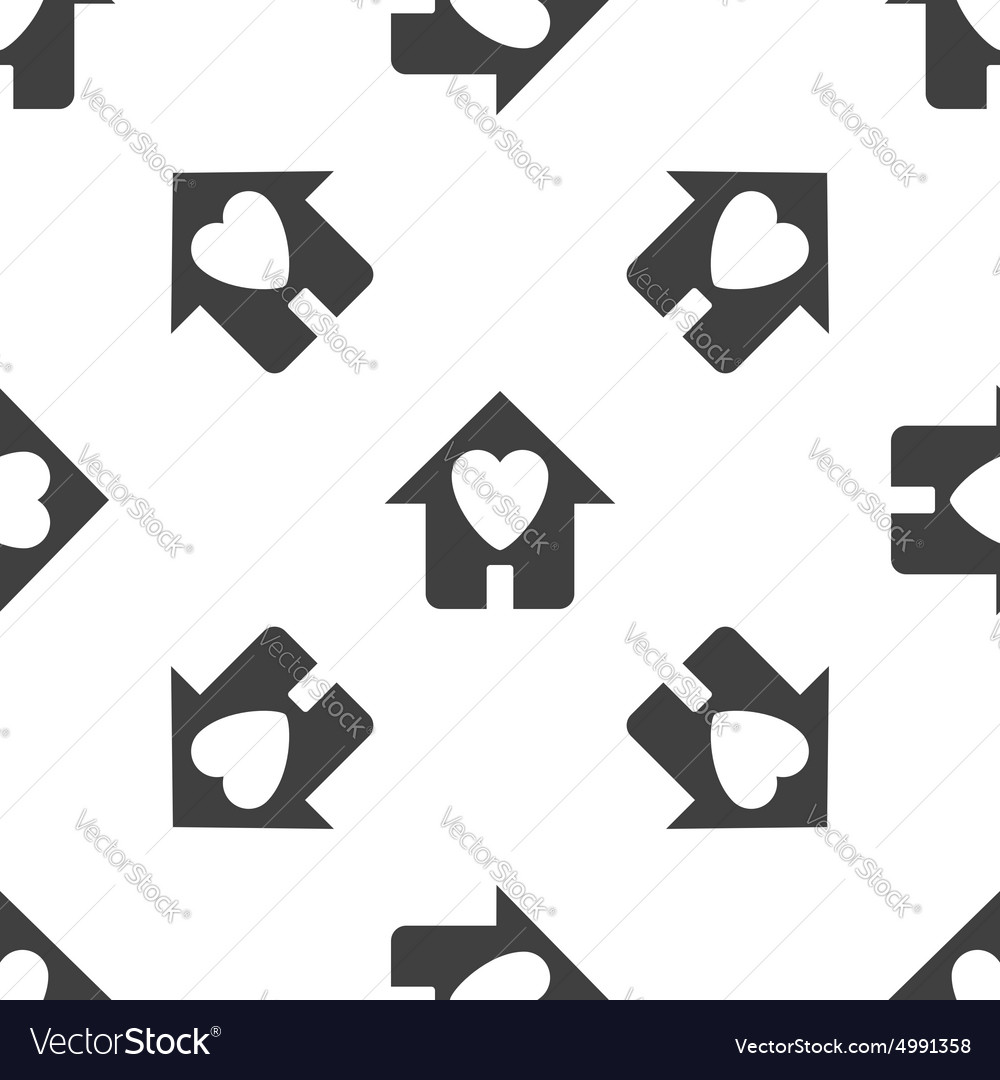 Beloved house pattern Royalty Free Vector Image