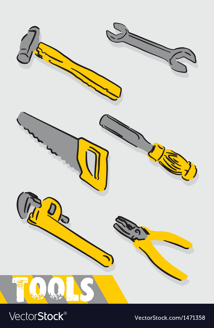 Construction tools Royalty Free Vector Image - VectorStock