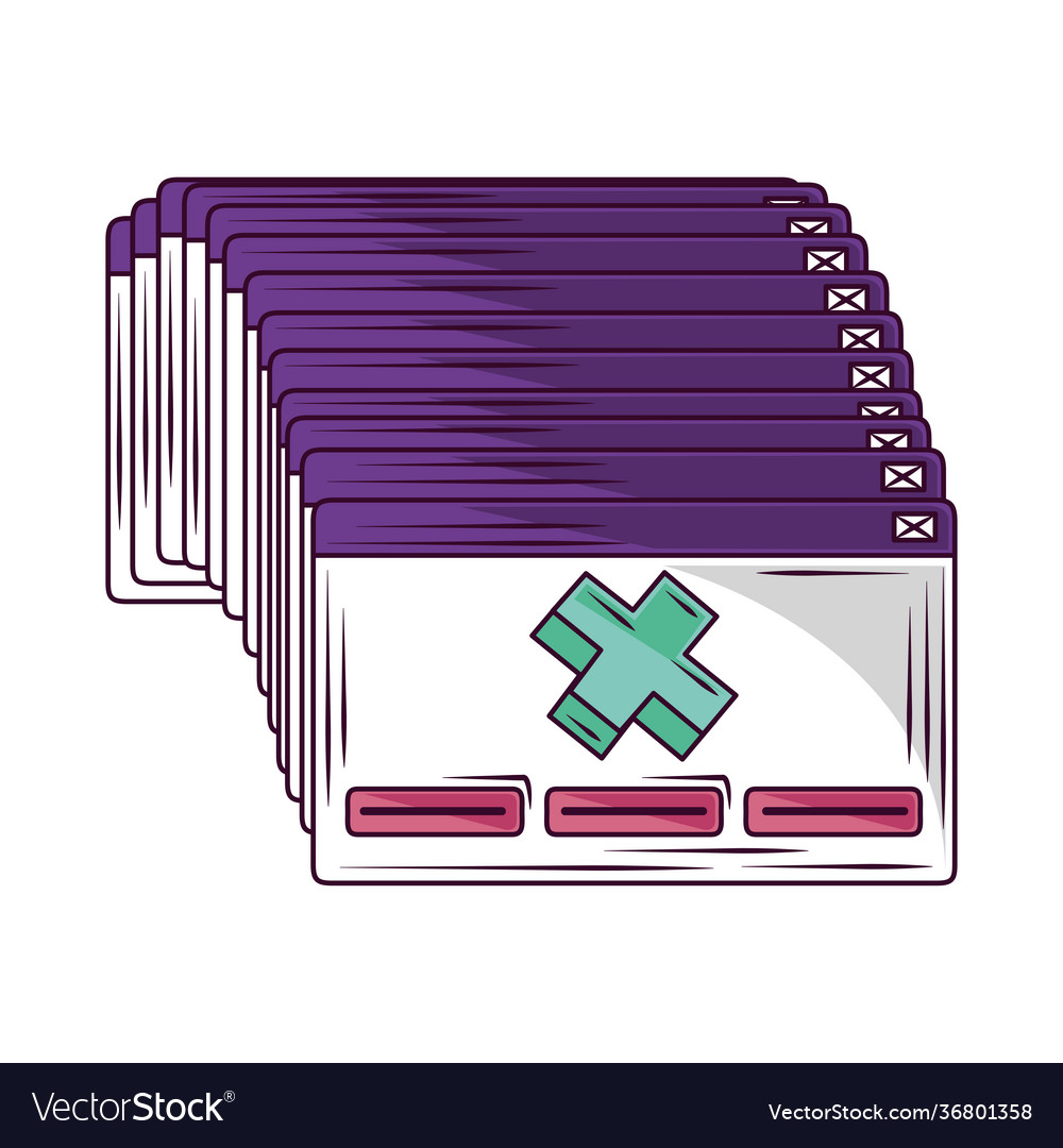 Error warning information Royalty Free Vector Image