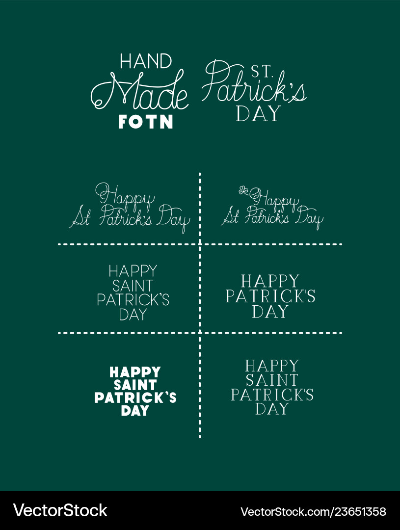 Saint patricks day tag hanging with green Vector Image