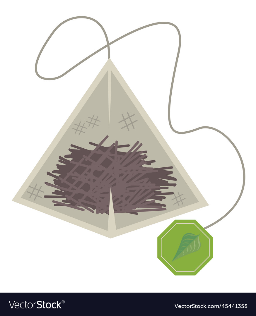 Triangle tea bag Royalty Free Vector Image - VectorStock