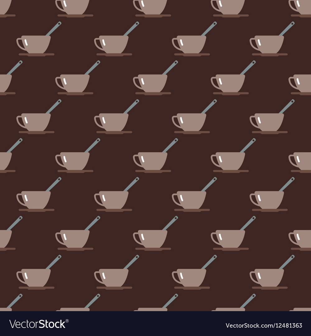 Cup seamless pattern Royalty Free Vector Image