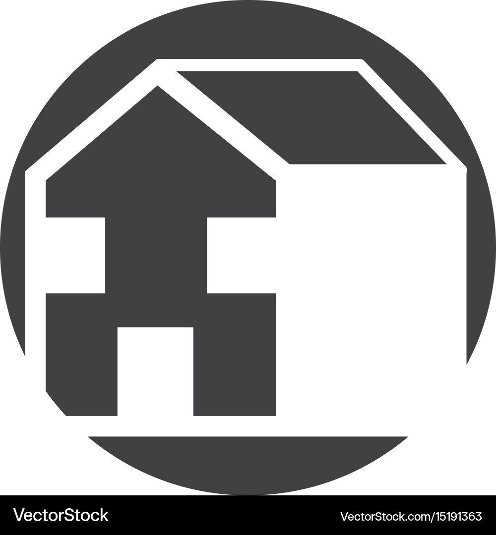 Exterior house isolated icon Royalty Free Vector Image