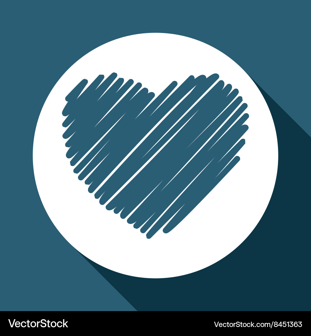 Graphic design of heart Royalty Free Vector Image