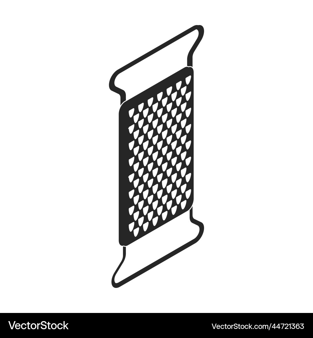 Grater icon black logo isolated on white Vector Image