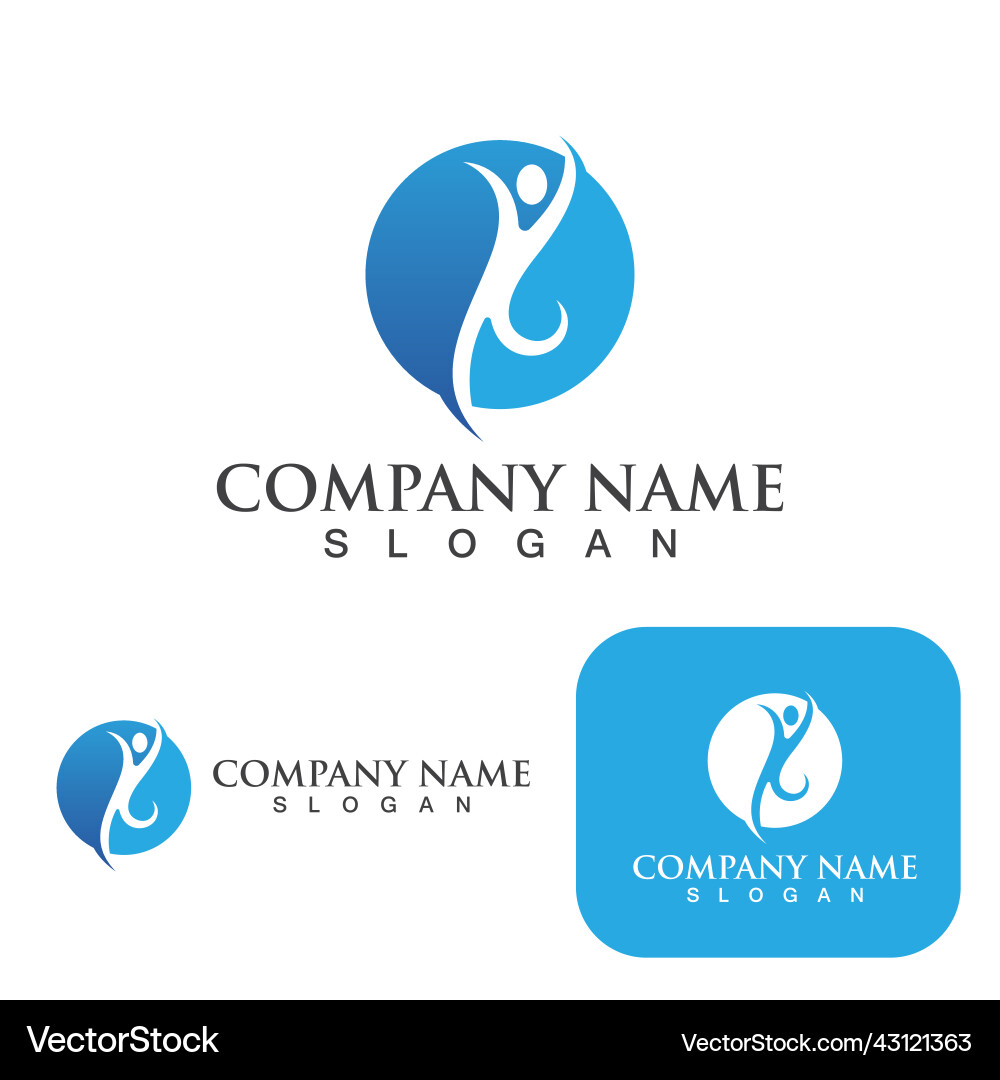 Health logo sign Royalty Free Vector Image - VectorStock