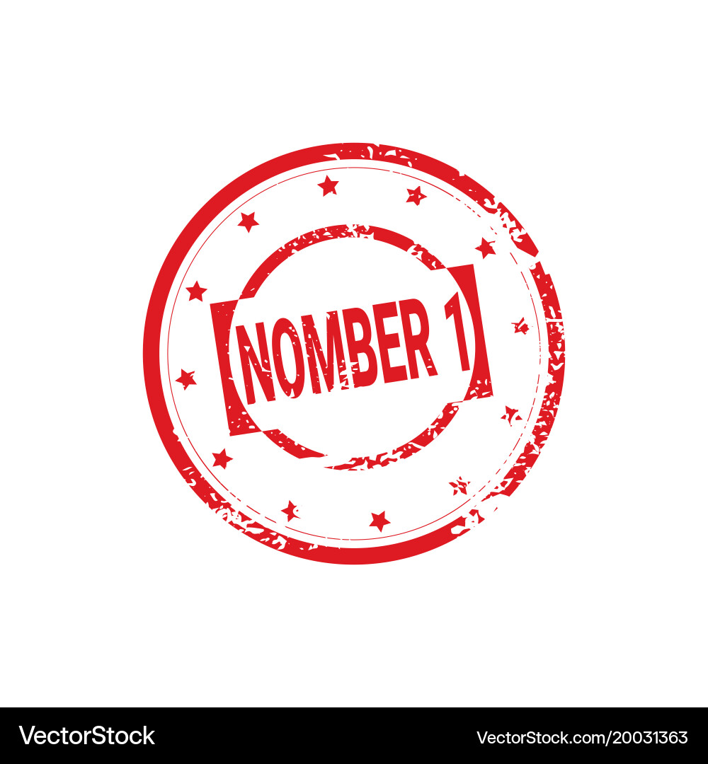 Quality vintage seal red grunge label round Vector Image