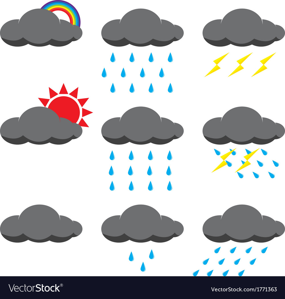 Rain Royalty Free Vector Image - VectorStock
