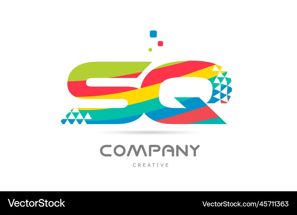 Ss combination colorful alphabet letter logo icon Vector Image