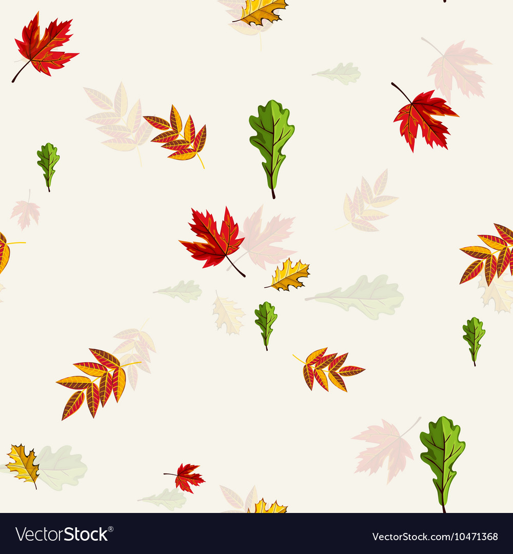 Autumn seamless pattern Royalty Free Vector Image