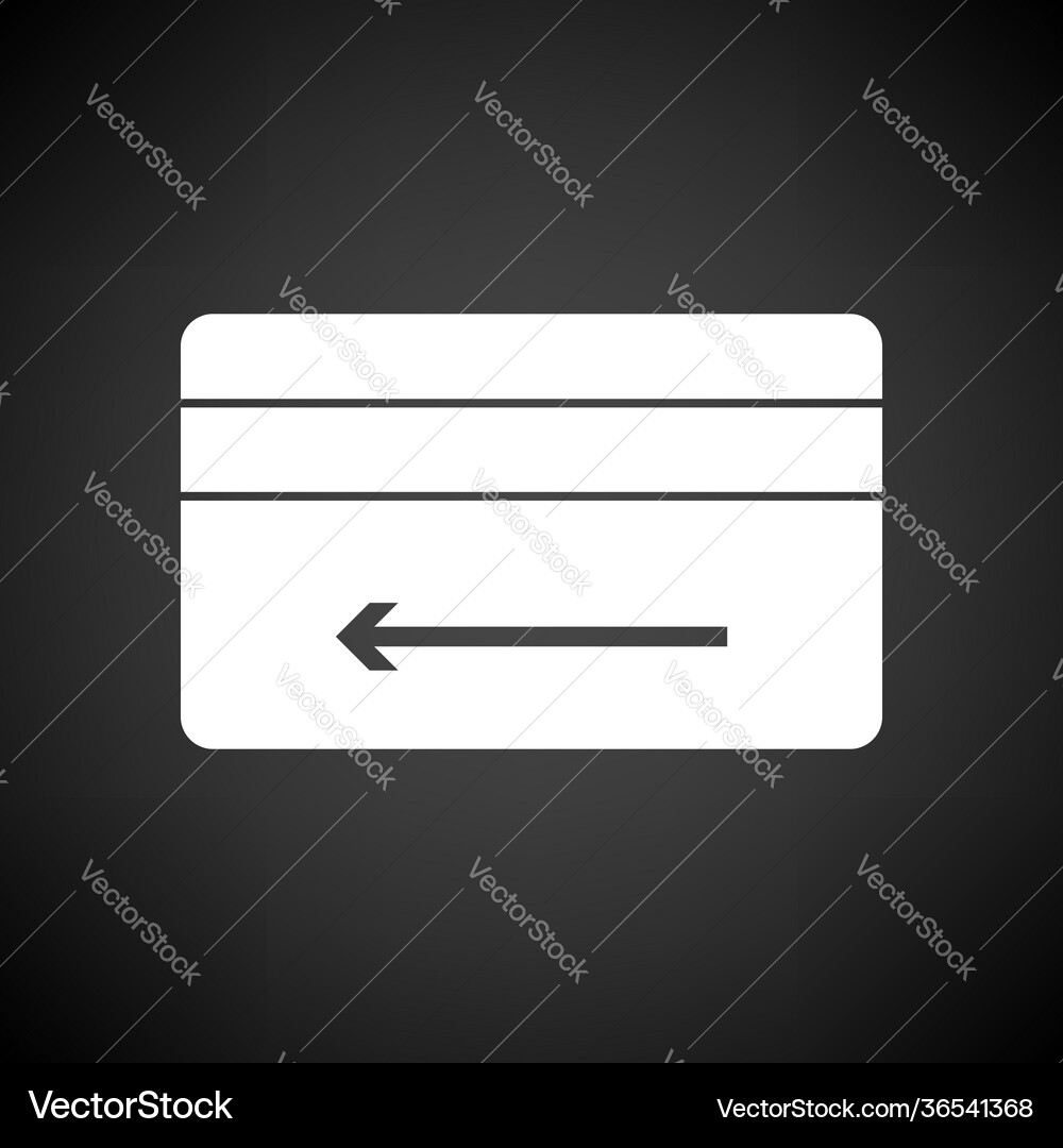Cash back credit card icon Royalty Free Vector Image