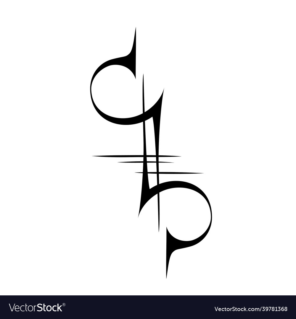 Decorative abstract vertical element Royalty Free Vector