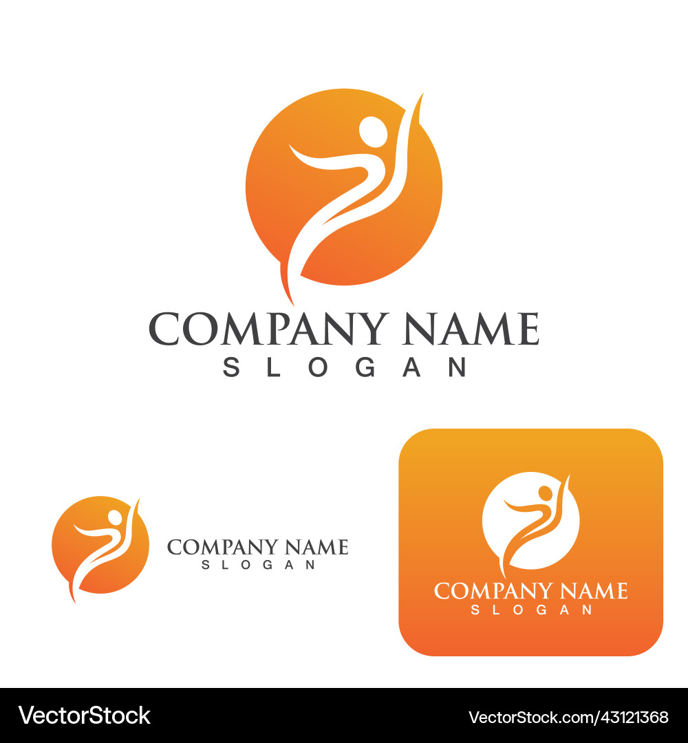Health logo sign Royalty Free Vector Image - VectorStock