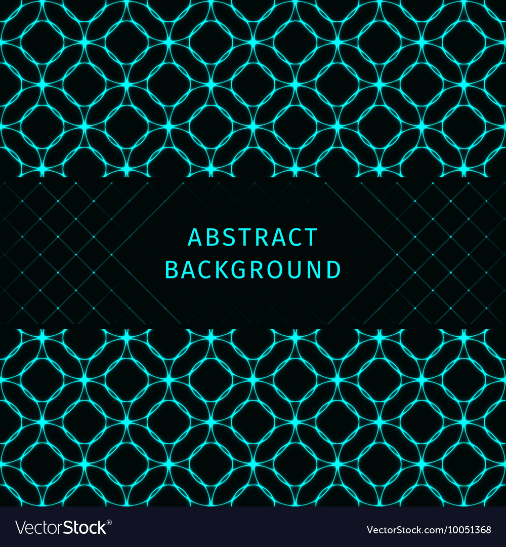 Lights abstract shape on dark background Vector Image