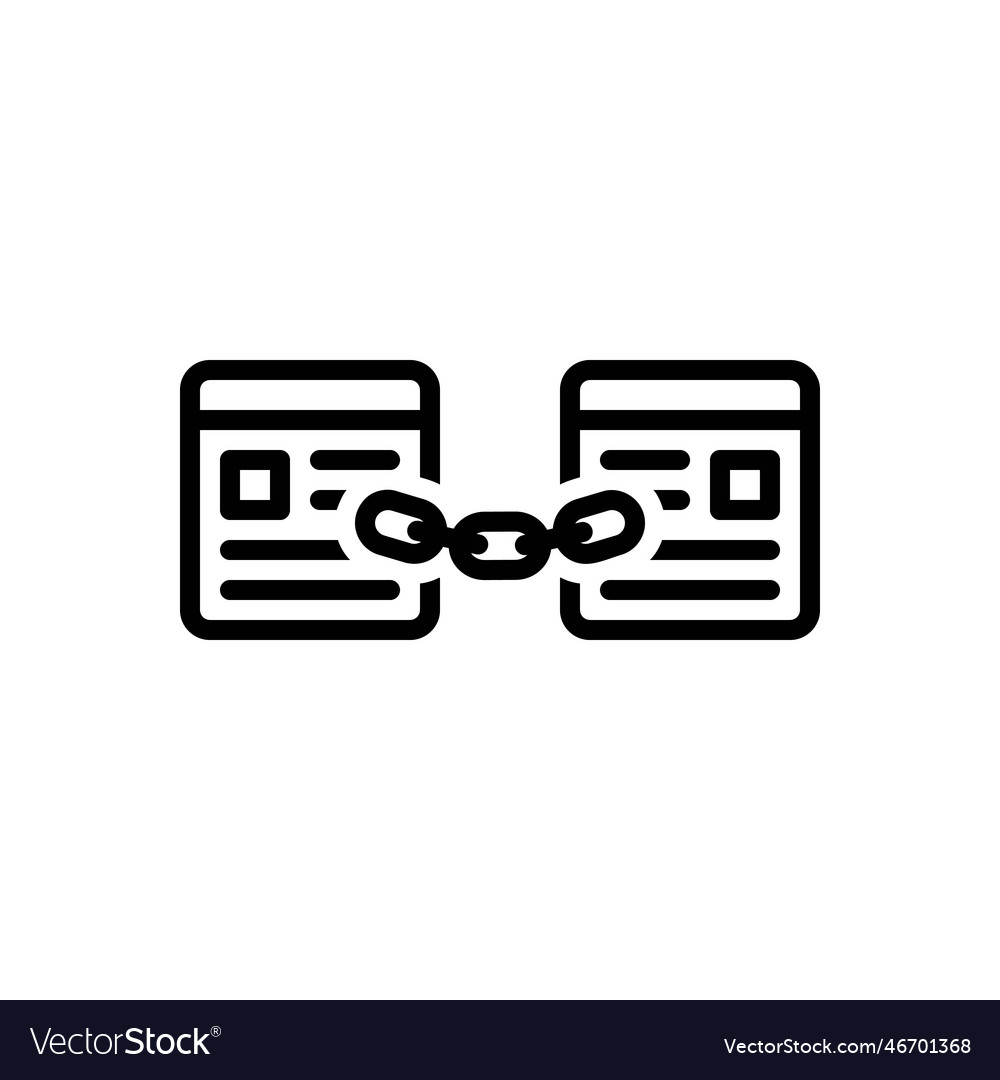 Link Royalty Free Vector Image - VectorStock