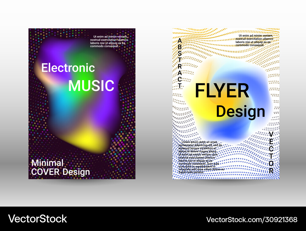 Modern musical covers Royalty Free Vector Image