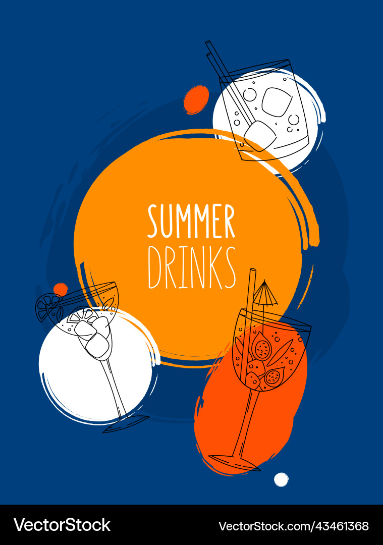 Poster design template for menu or cafe Royalty Free Vector