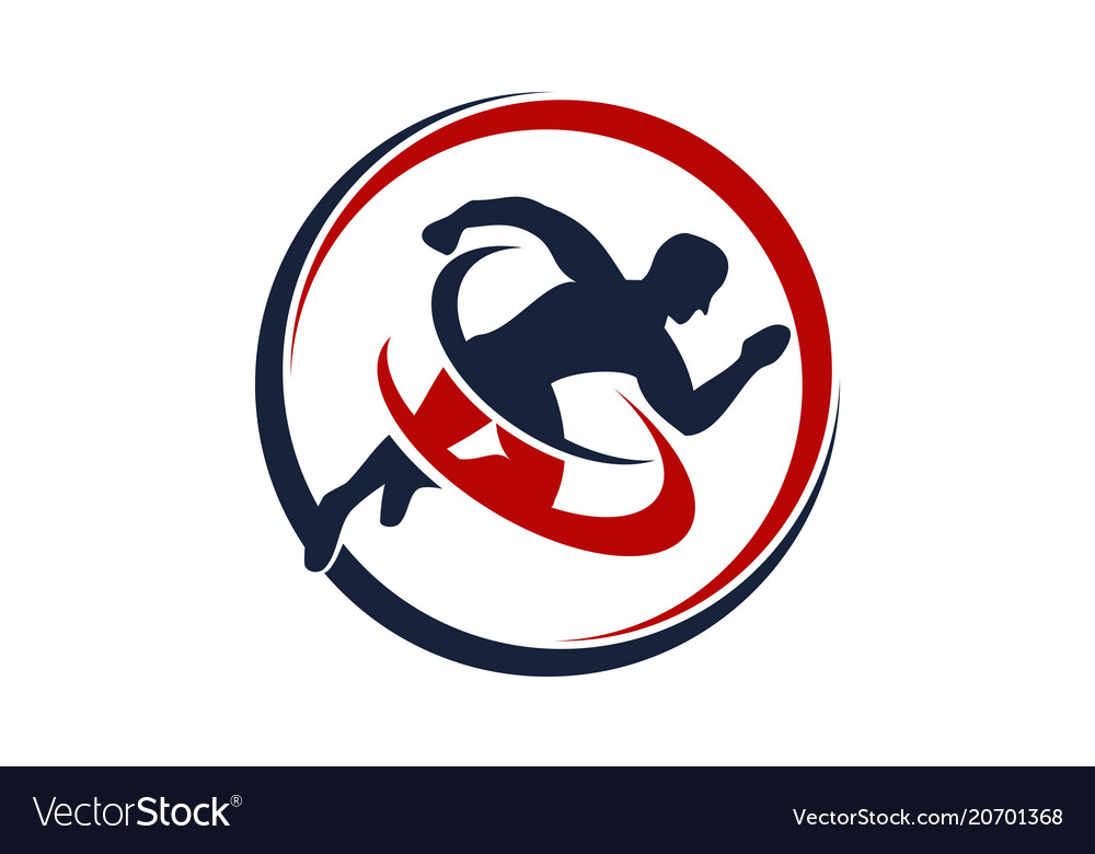 Run athlete coaching development Royalty Free Vector Image