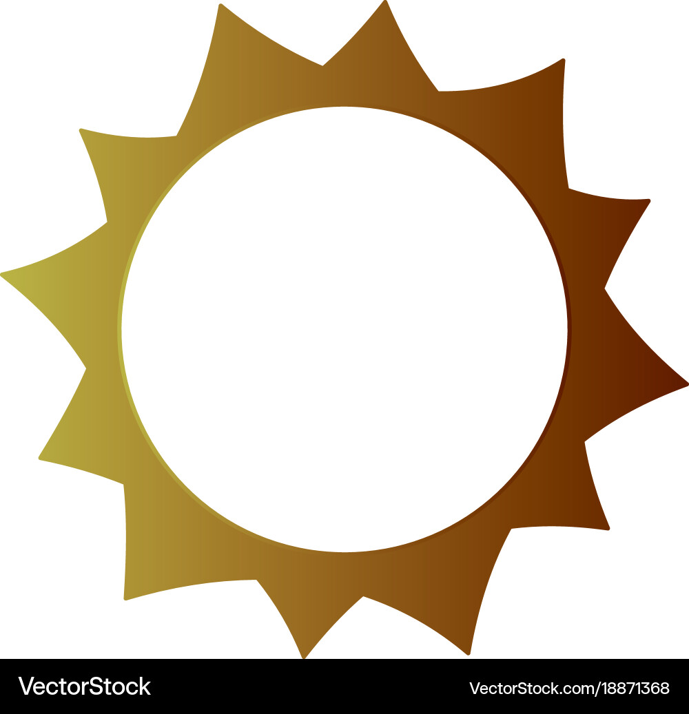 Sun hot weather day sky natural Royalty Free Vector Image