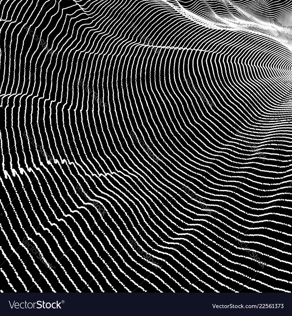 Array with dynamic particles texture glowing Vector Image