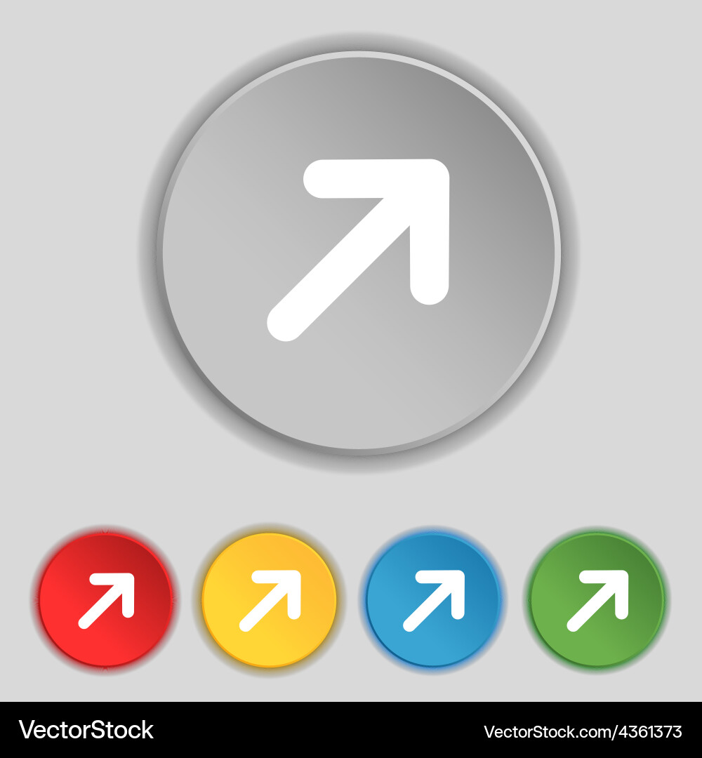 Arrow expand full screen scale icon sign symbol Vector Image