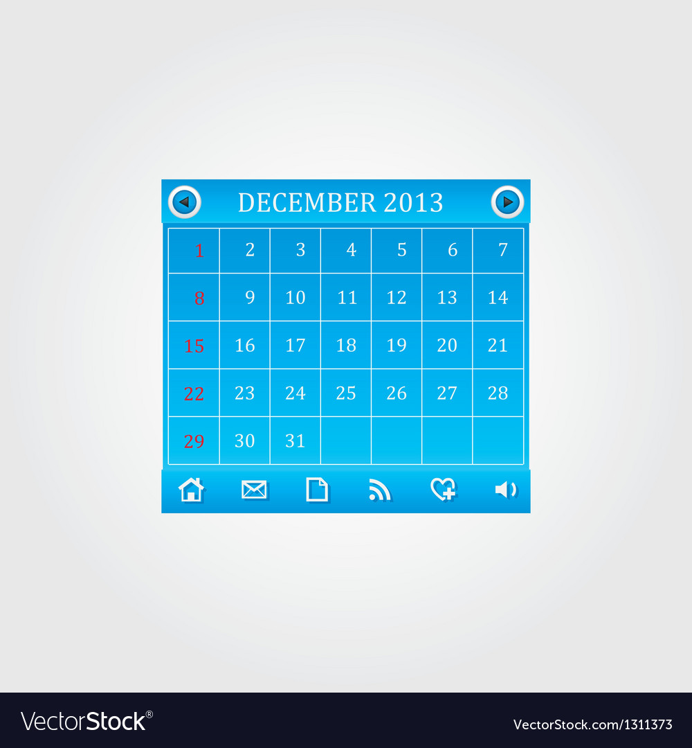 Calendar Royalty Free Vector Image - VectorStock
