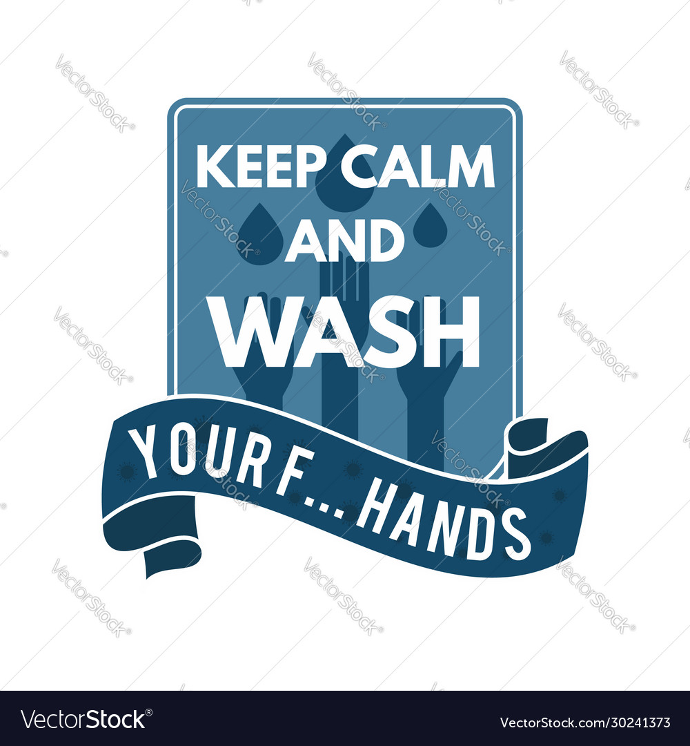 Coronavirus caution badge covid-2019 safety Vector Image