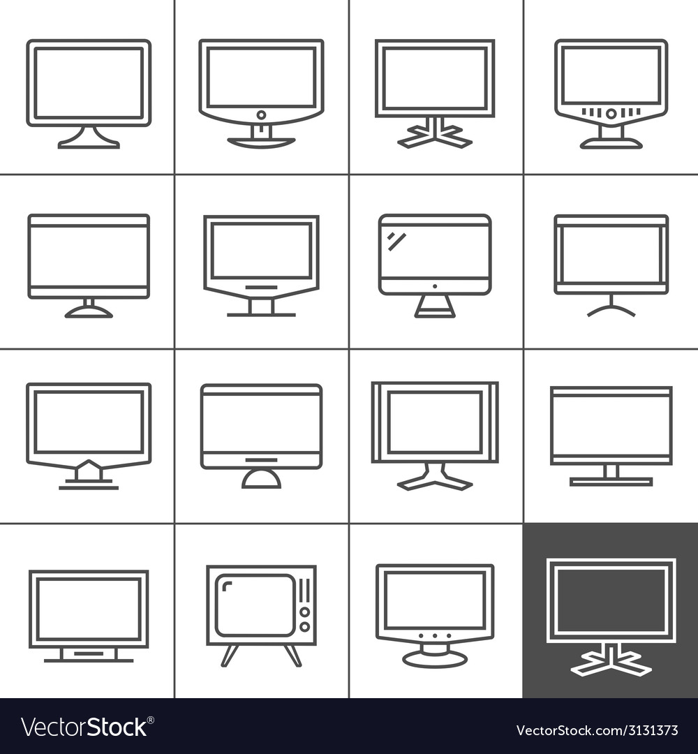 Display devices Royalty Free Vector Image - VectorStock