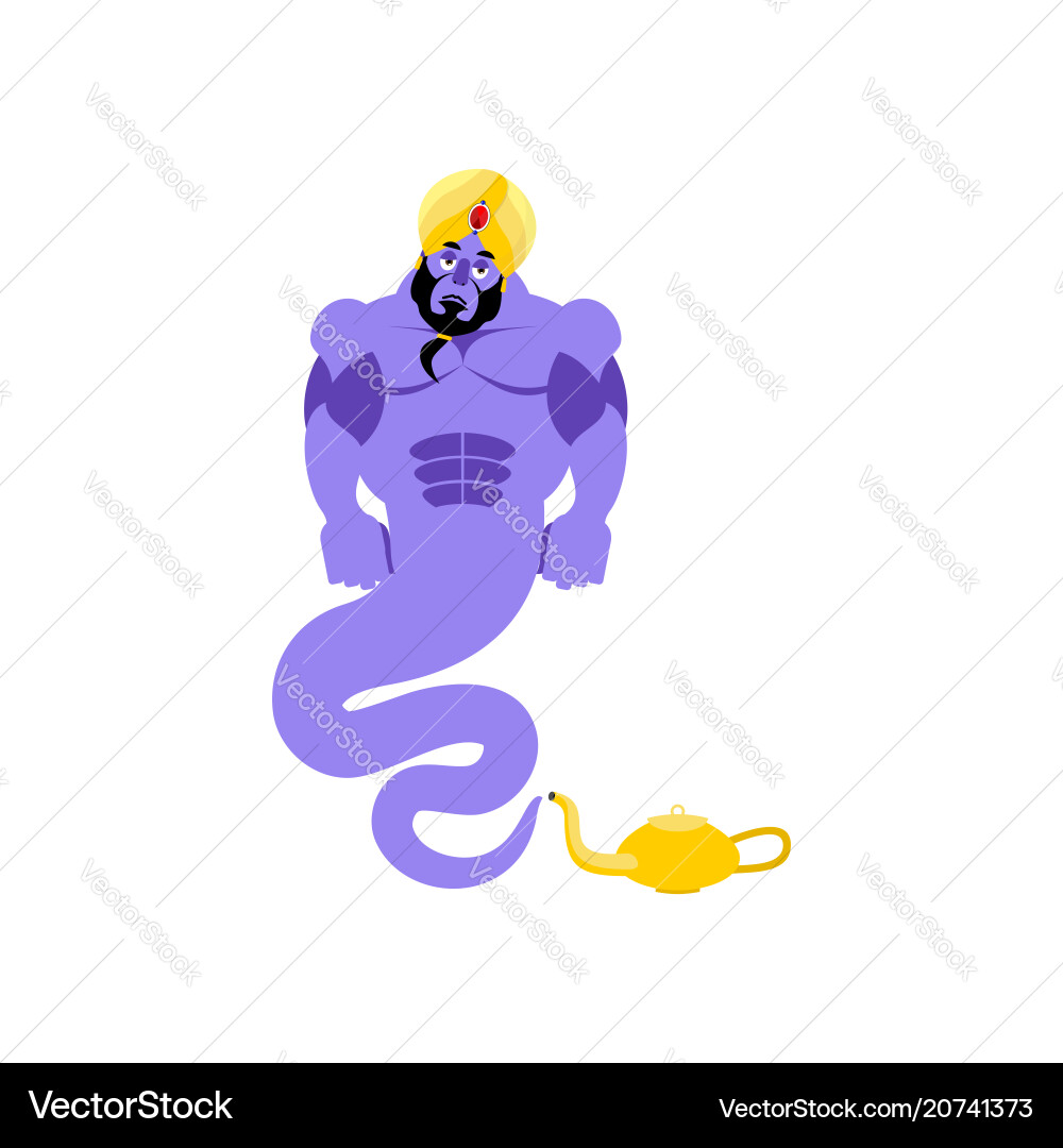 Genie traurige Emoji magische Geist berauschende Emotion
