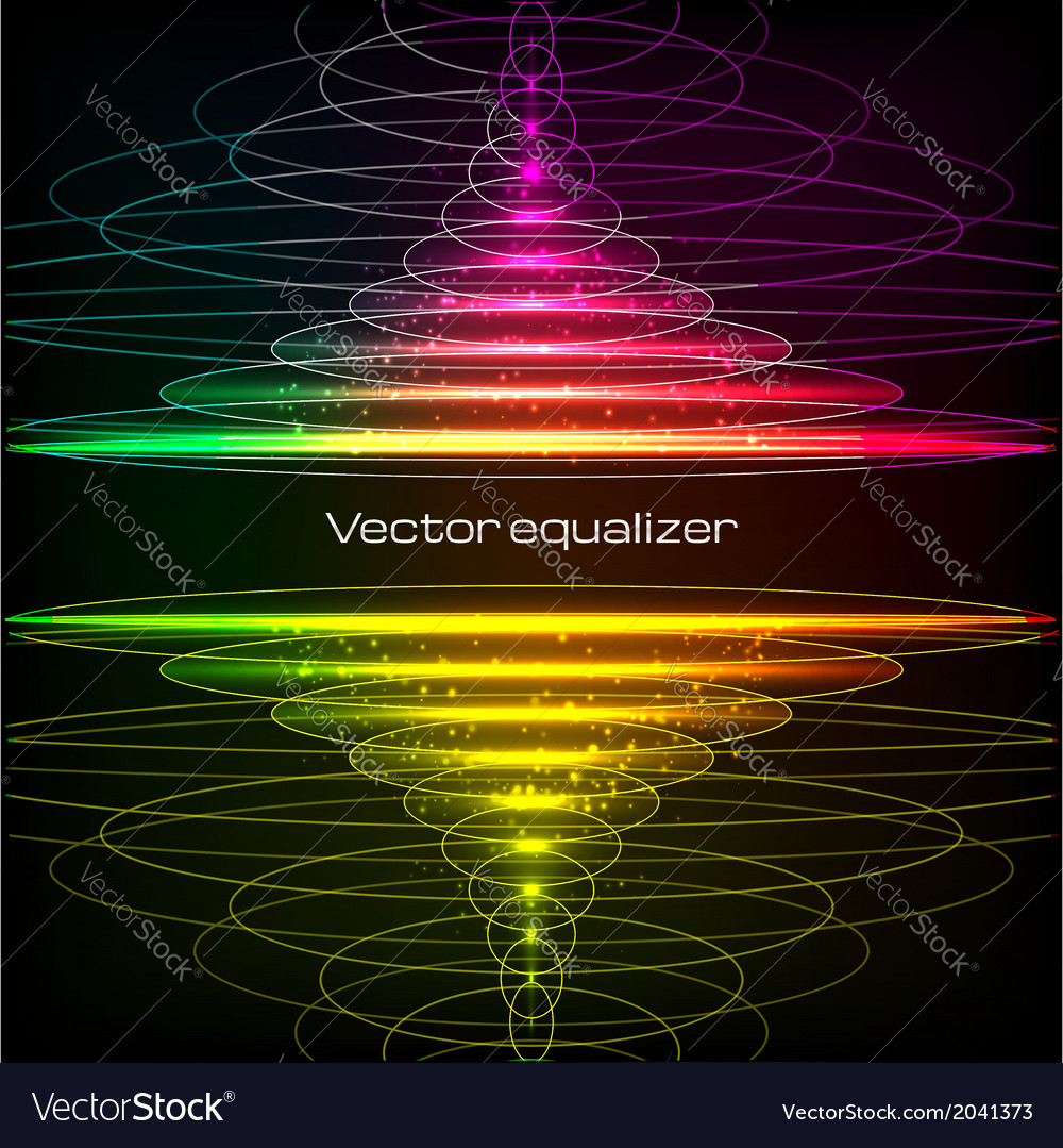 Rainbow colors vertical equalizer Royalty Free Vector Image