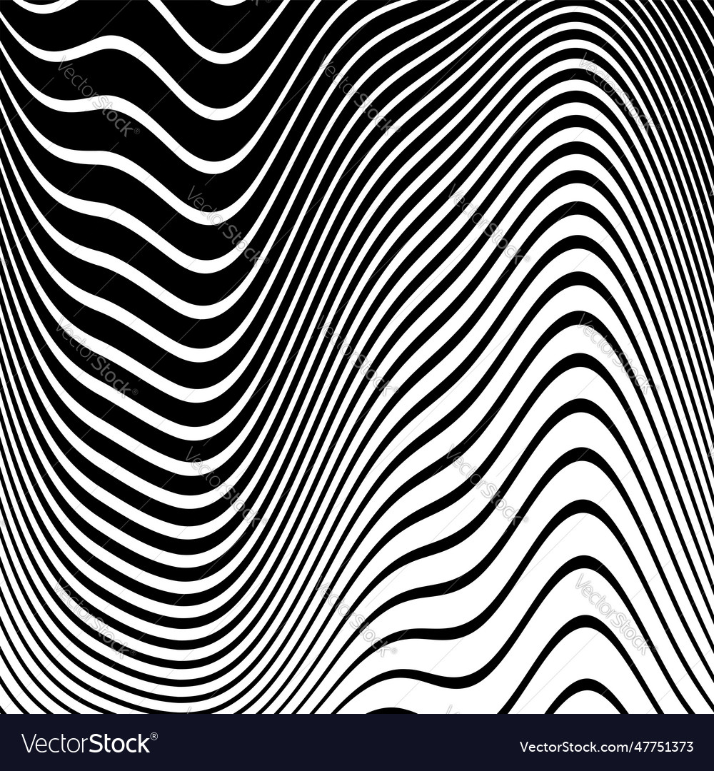 Wavy lines pattern Royalty Free Vector Image - VectorStock
