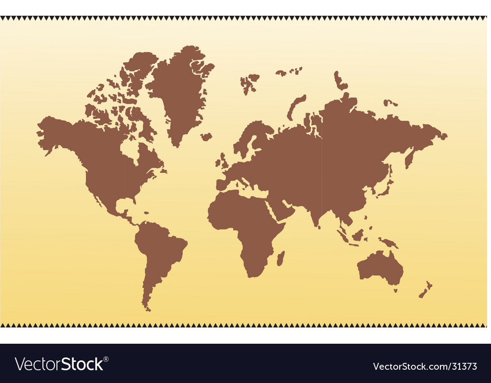 World map Royalty Free Vector Image - VectorStock