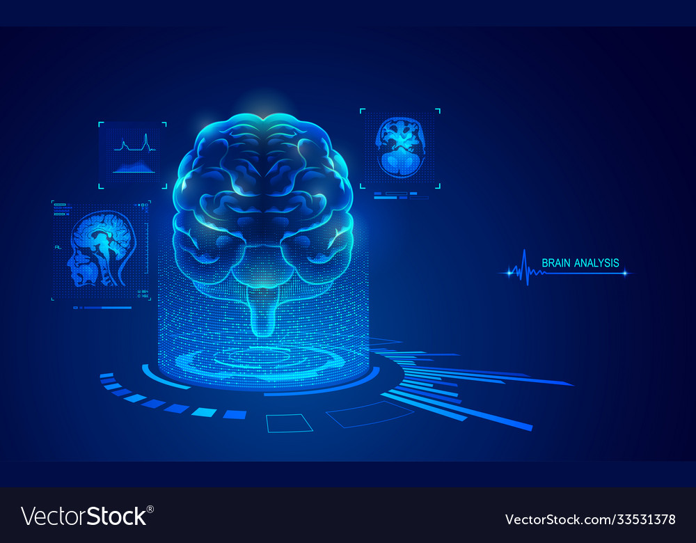 Brainanalysis Royalty Free Vector Image - VectorStock