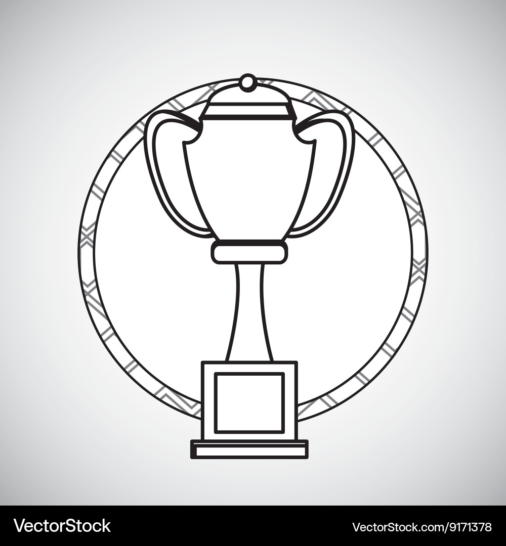 Champion design winner icon colorful Royalty Free Vector