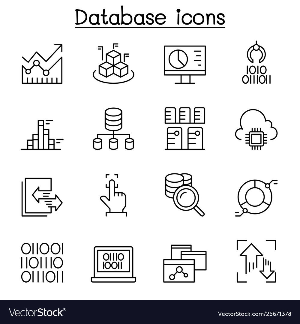 Data database mining diagram chart and graph Vector Image