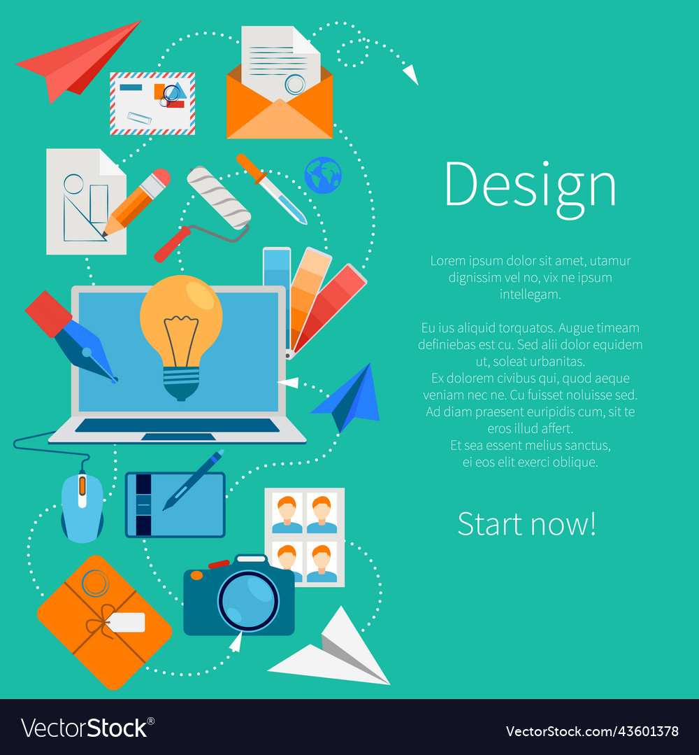 Design development composition Royalty Free Vector Image