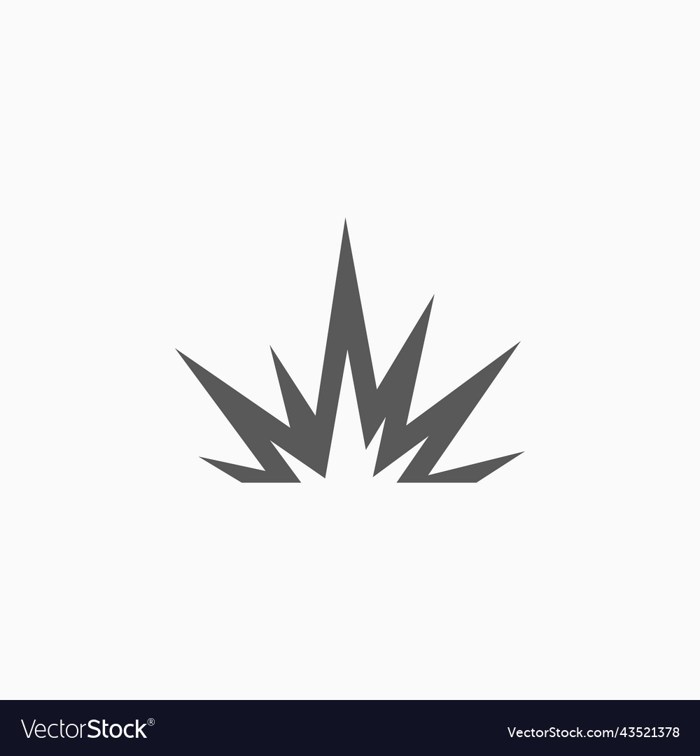 Explosion icon Royalty Free Vector Image - VectorStock