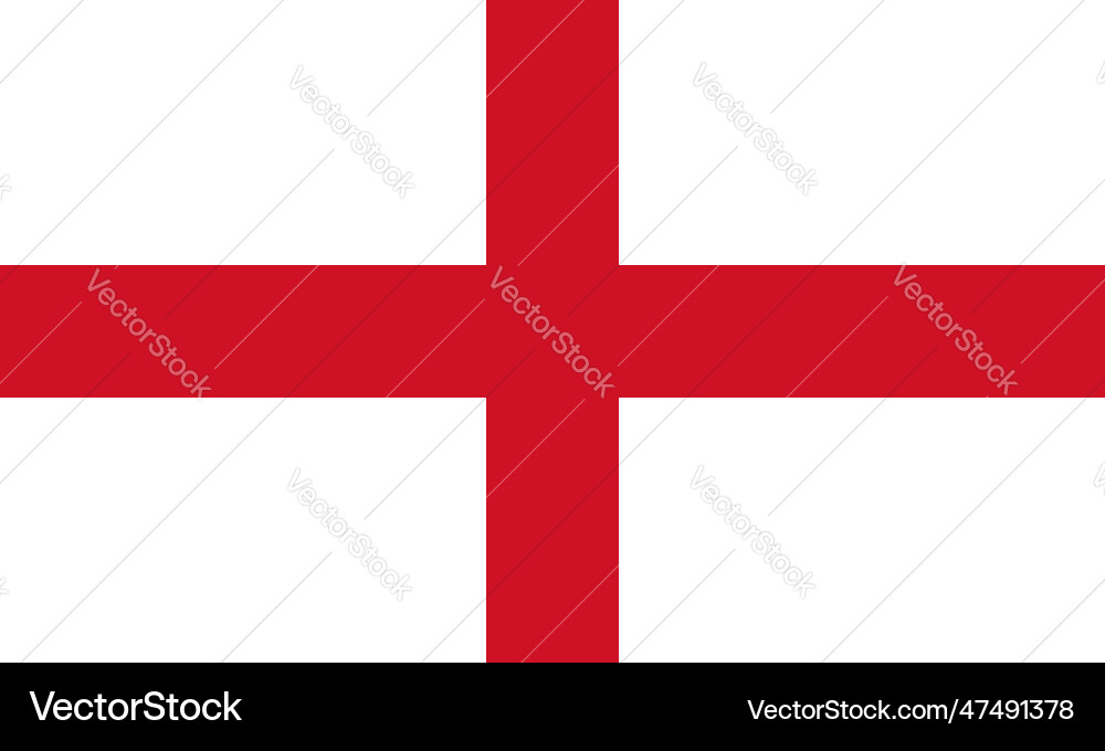 Flag of england Royalty Free Vector Image - VectorStock