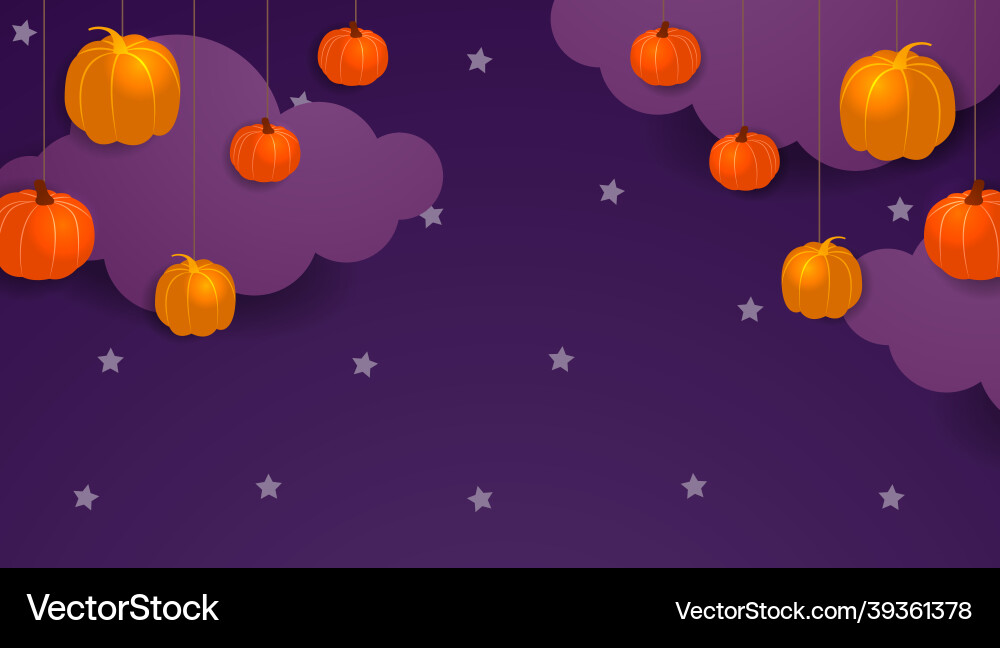 Halloween design template with copy space Vector Image