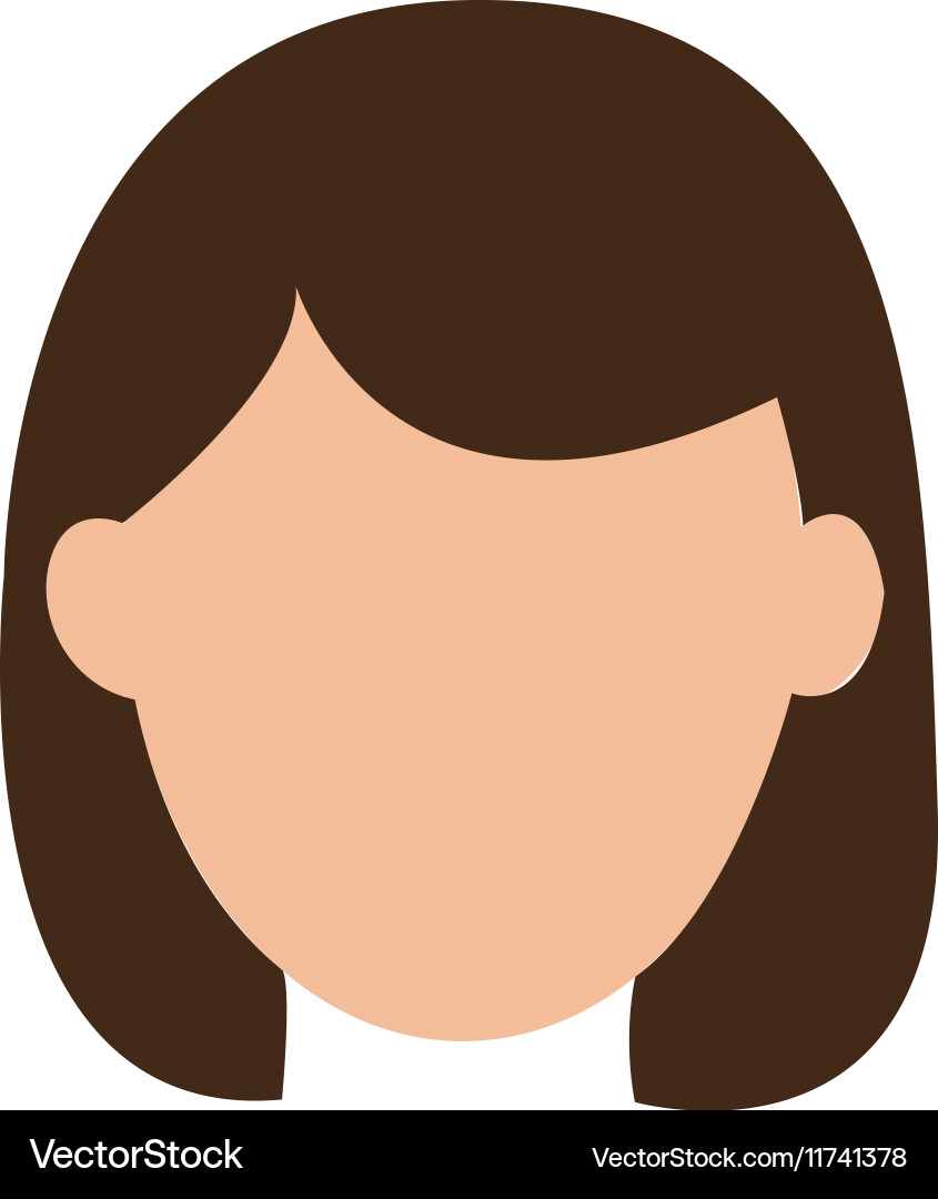 Isolated woman head design Royalty Free Vector Image