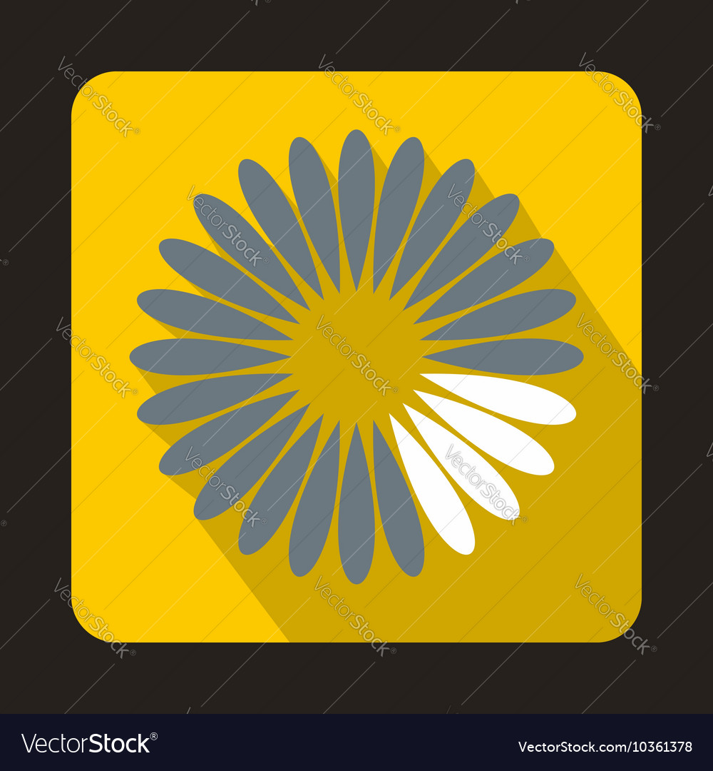 Loading circle icon flat style Royalty Free Vector Image