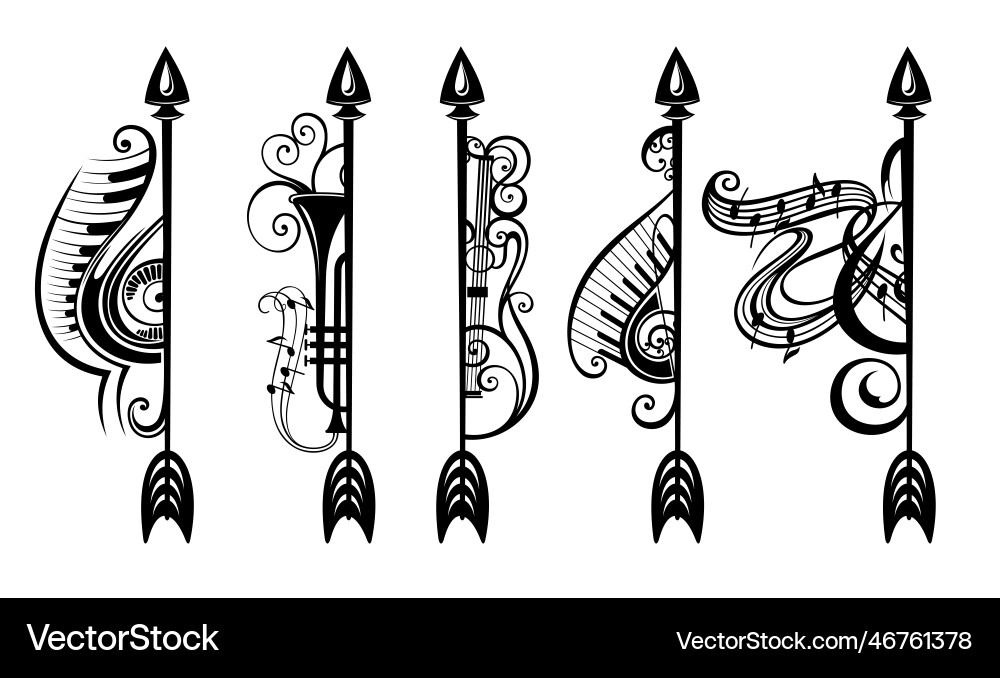 Music notes Royalty Free Vector Image - VectorStock