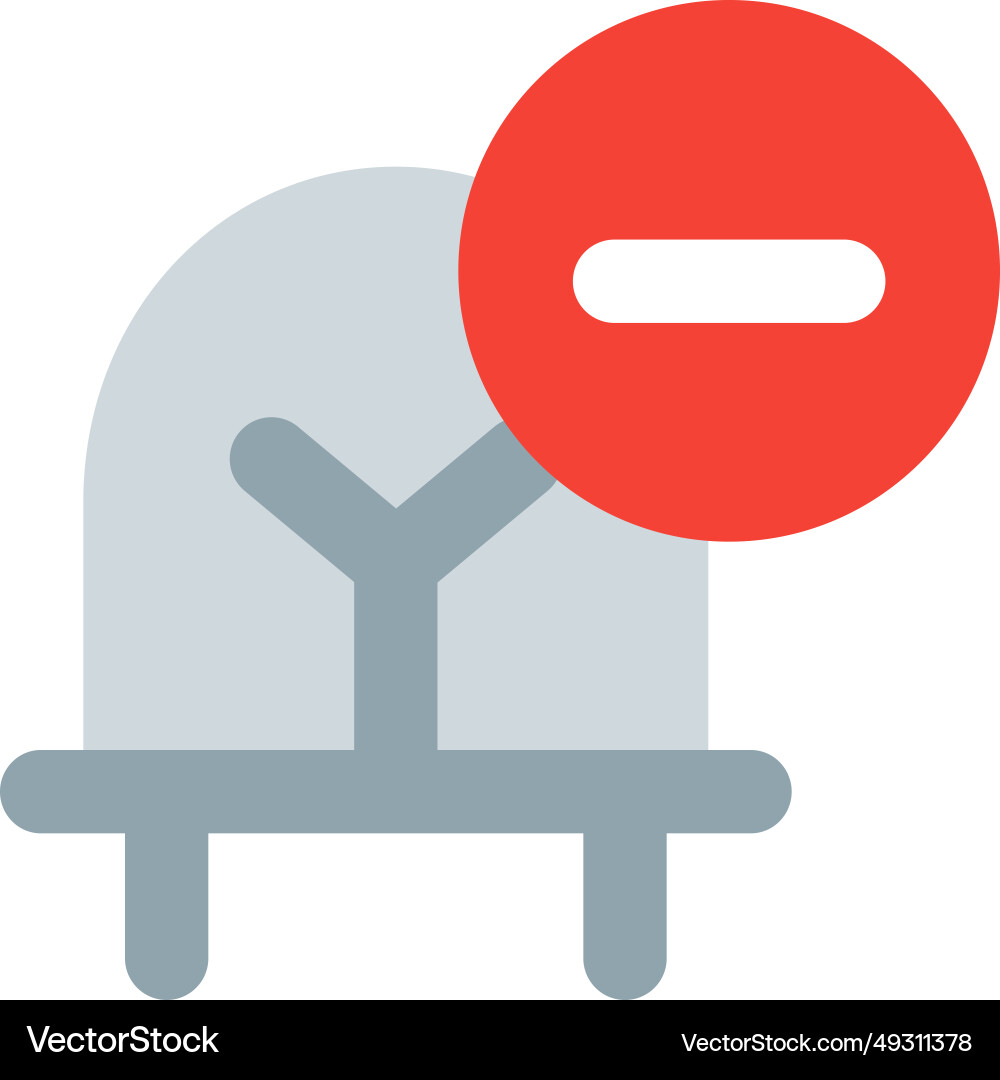 Remove led light fixture to discontinue use Vector Image