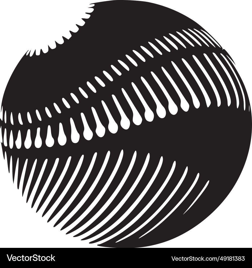 Baseball - minimalist and flat logo Royalty Free Vector
