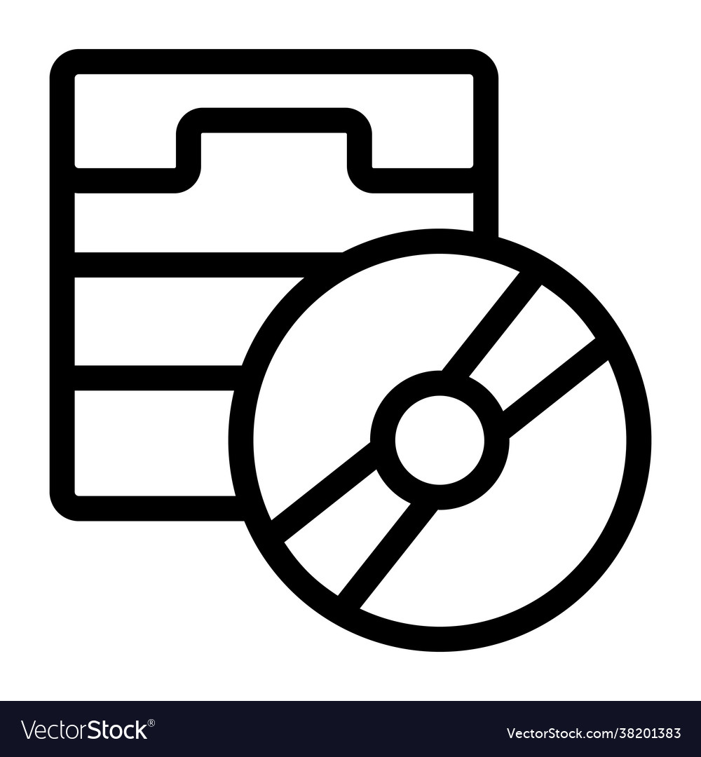 Disc storage Royalty Free Vector Image - VectorStock