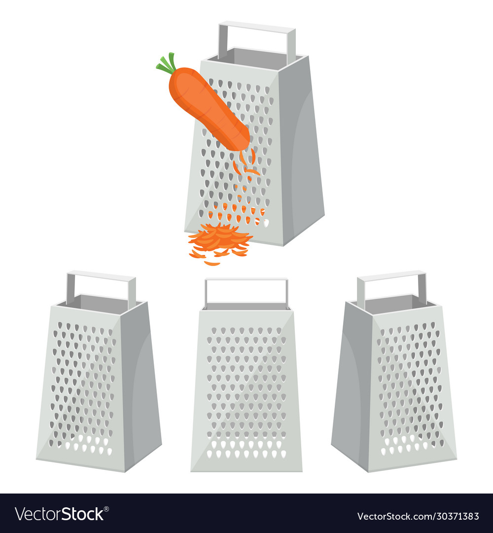 Grater set Royalty Free Vector Image - VectorStock